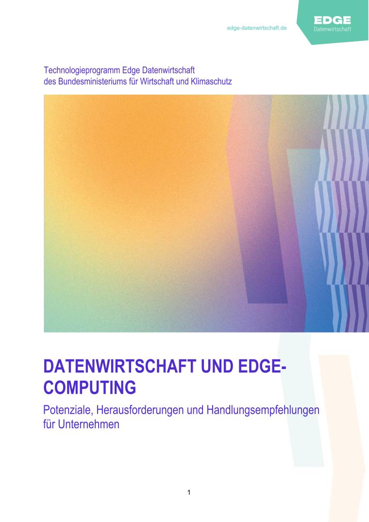 Datenwirtschaft und Edge-Computing | VDI/VDE Innovation + Technik GmbH ...